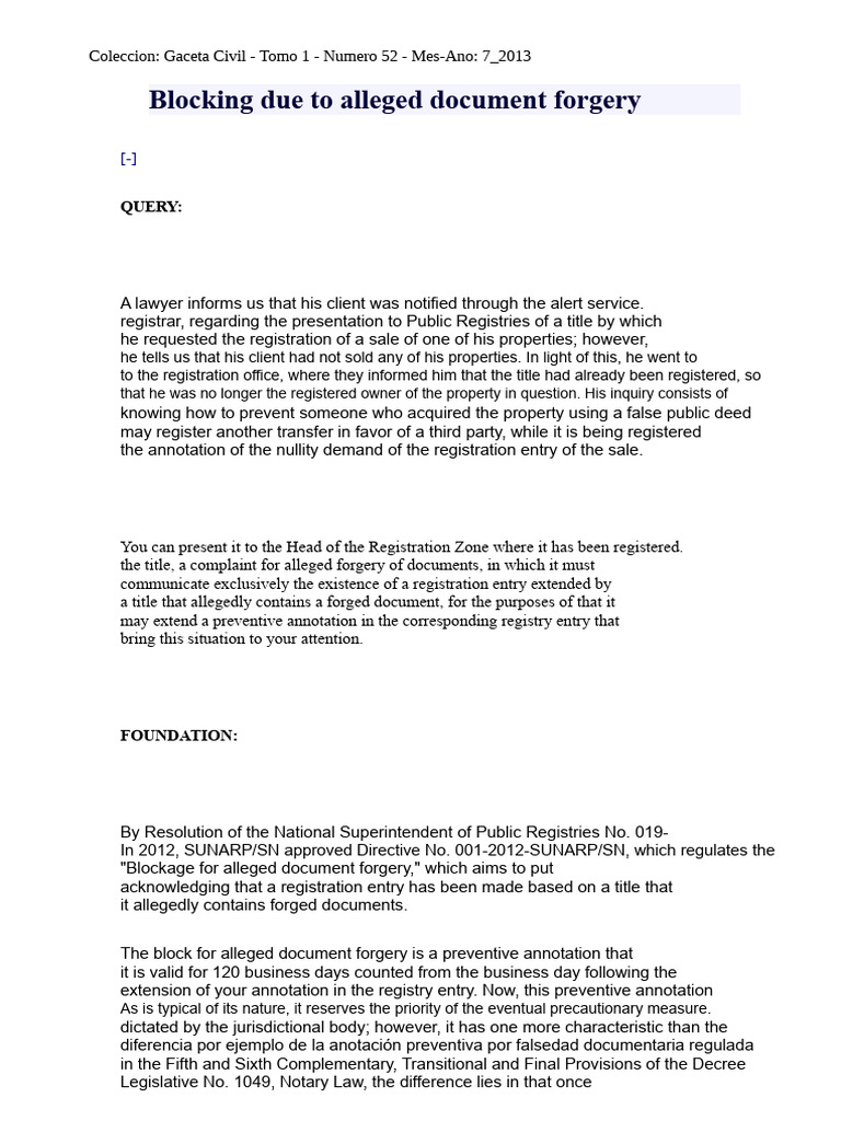 Preventing Property Fraud Registration | PDF | Common Law | Justice