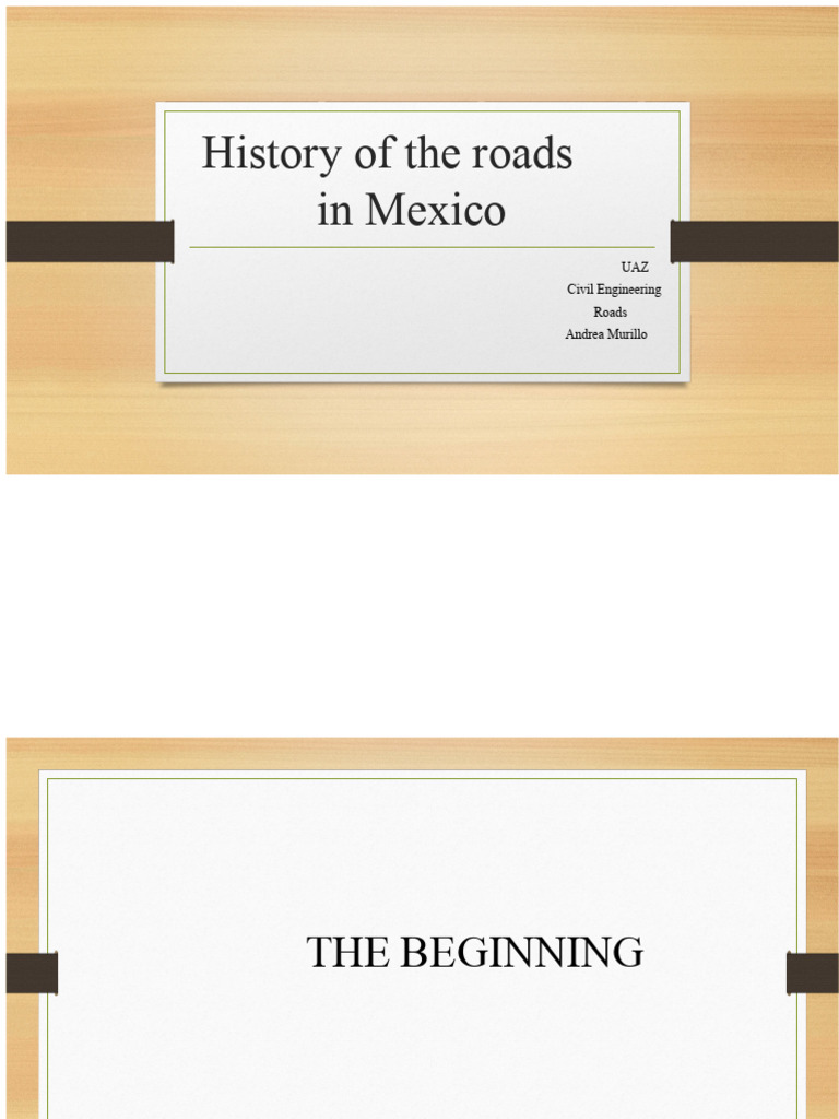 History of Roads in Mexico | PDF | Road | Mexico