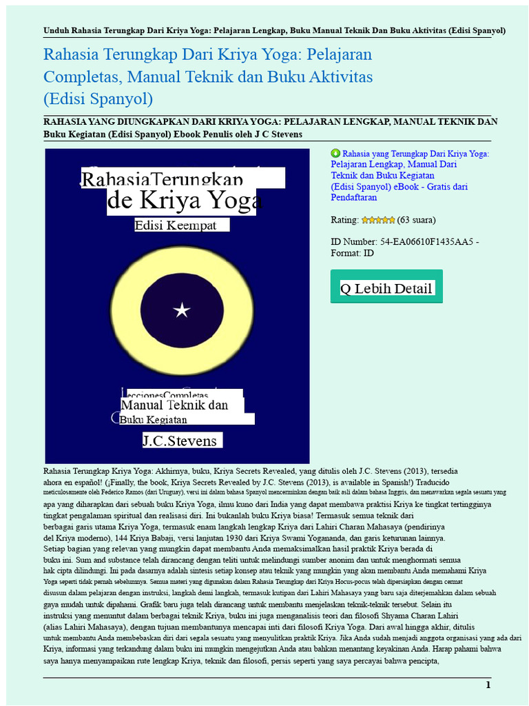 115277430 Manual Kriya Yoga | PDF