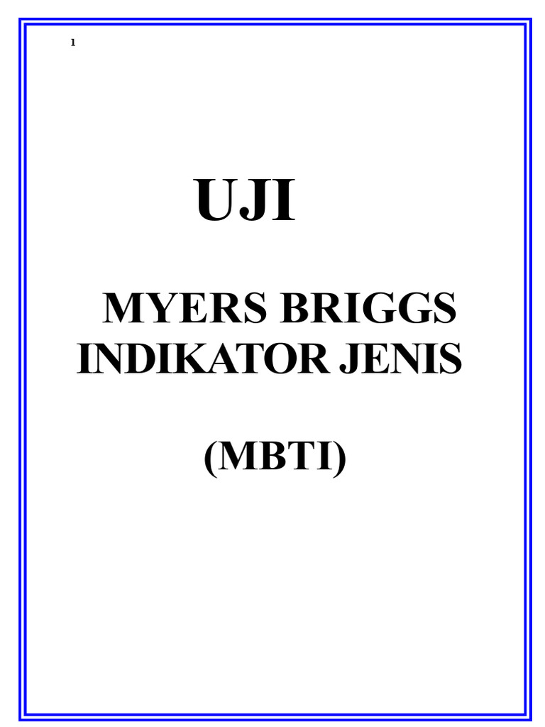 Tes MBTI | PDF