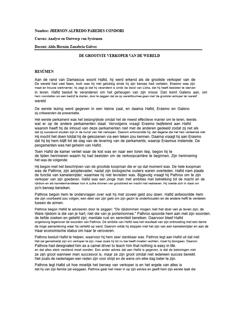 De Grootste Verkoper Ter Wereld2 | PDF