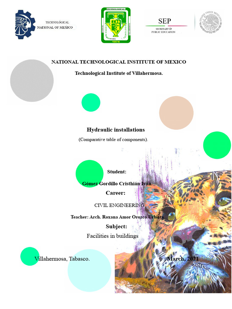 Hydraulic installation component diagram | PDF | Water | Pump