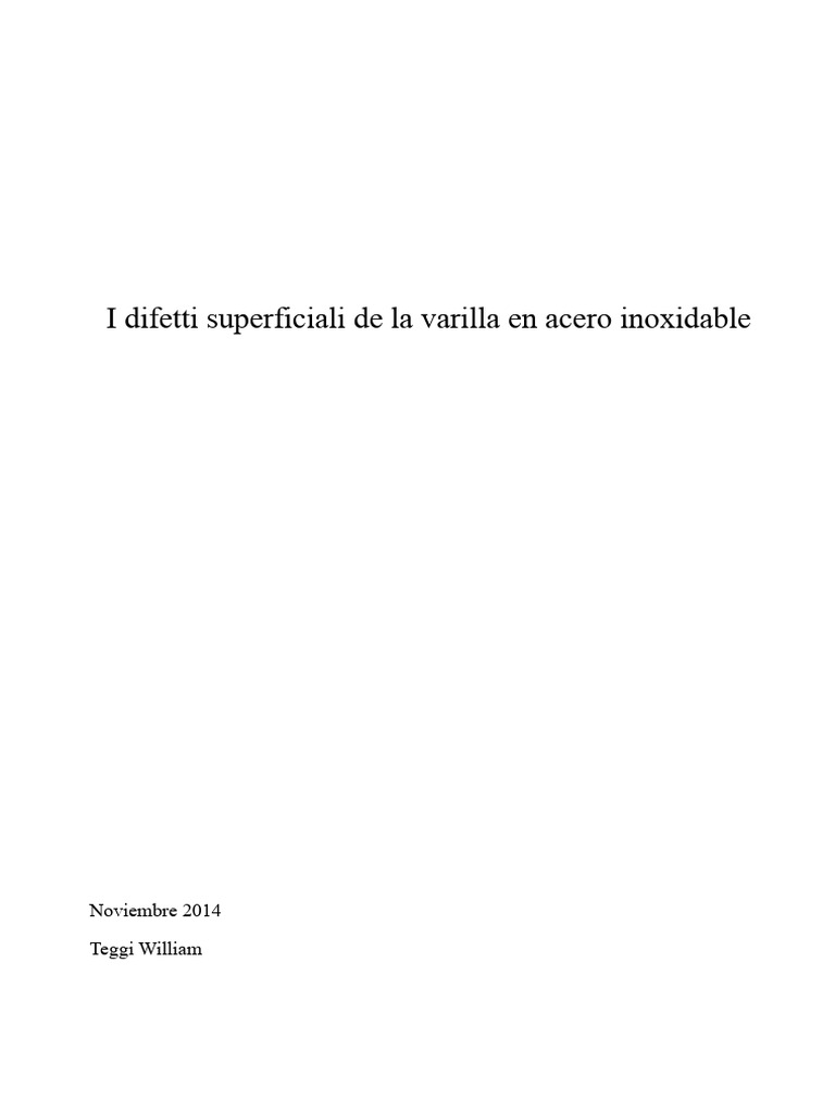 Defectos de varilla en acero inoxidable | PDF | Laminado (metalmecánica ...