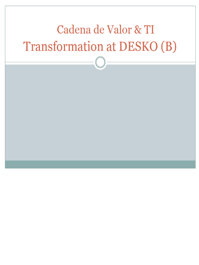 Desko B | PDF | Planificación de recursos empresariales | Business