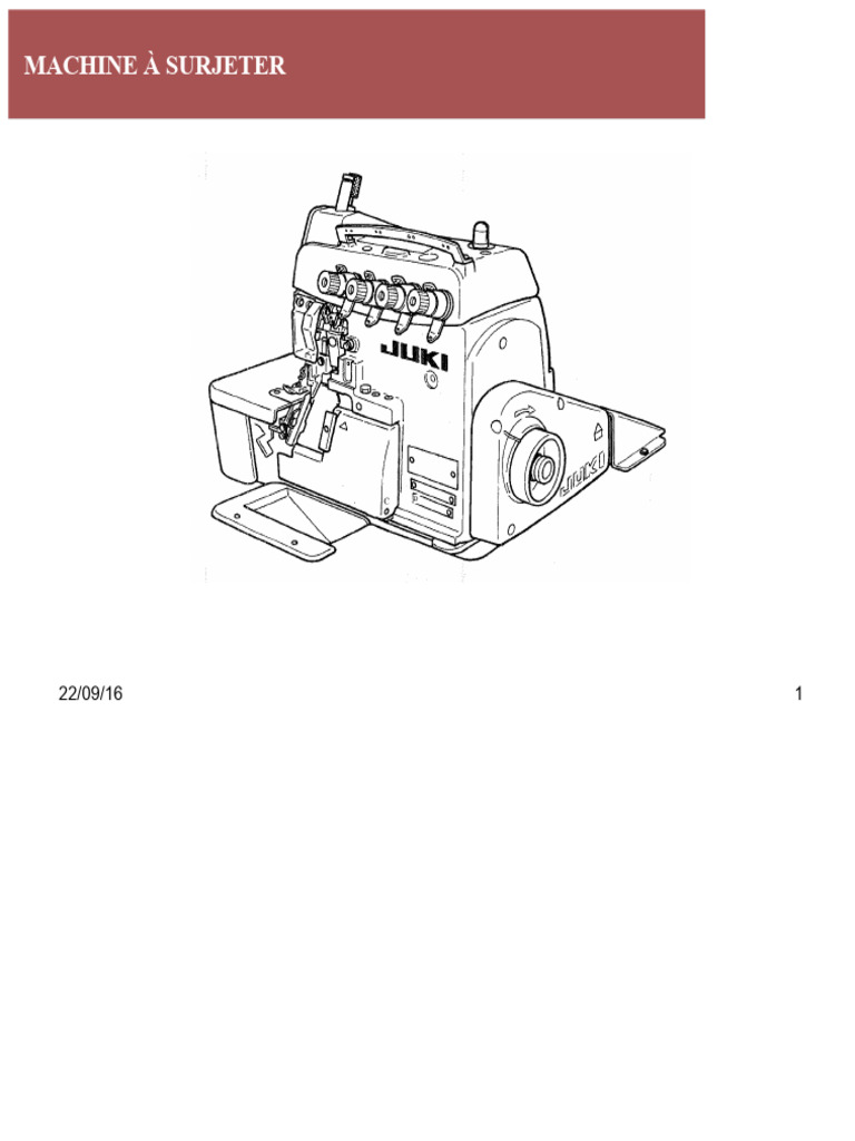 Machine À Surjet | PDF