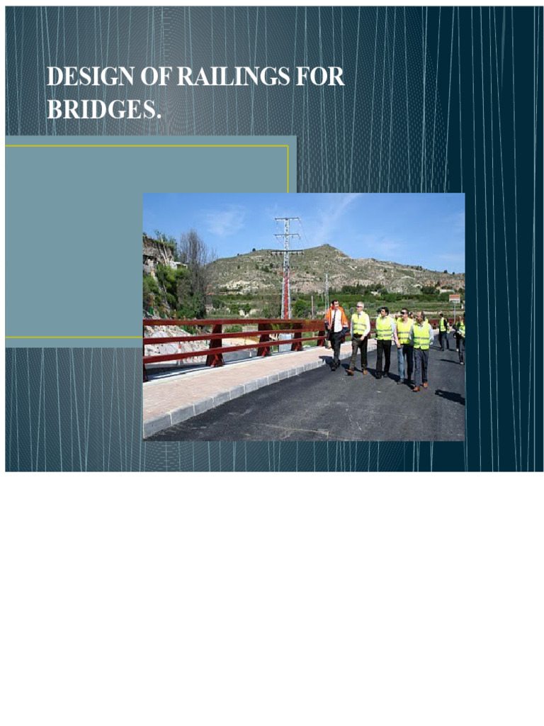 175416003 Design of Railings for Bridges | PDF | Civil Engineering ...