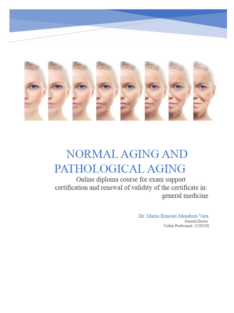 Normal aging and pathological aging | PDF | Ageing | Well Being