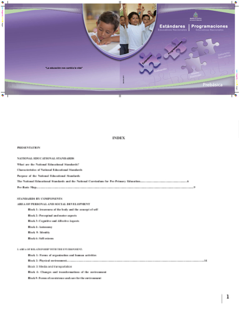 1. Standards and Preschool Programs (Pre-Basic) | PDF | Teachers ...