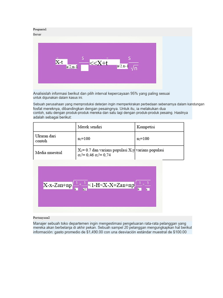 Ujian Metode Statistik Inferensial | PDF
