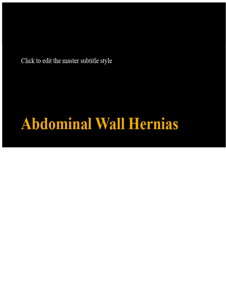 Understanding Abdominal Wall Hernias | PDF | Abdomen