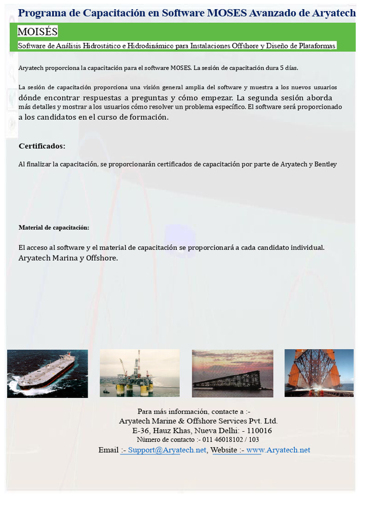 Capacitación Avanzada en Software MOSES | PDF | Software | Ingeniería ...