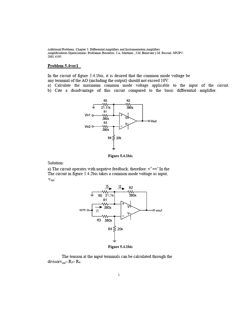 Op-Amp exercise | PDF