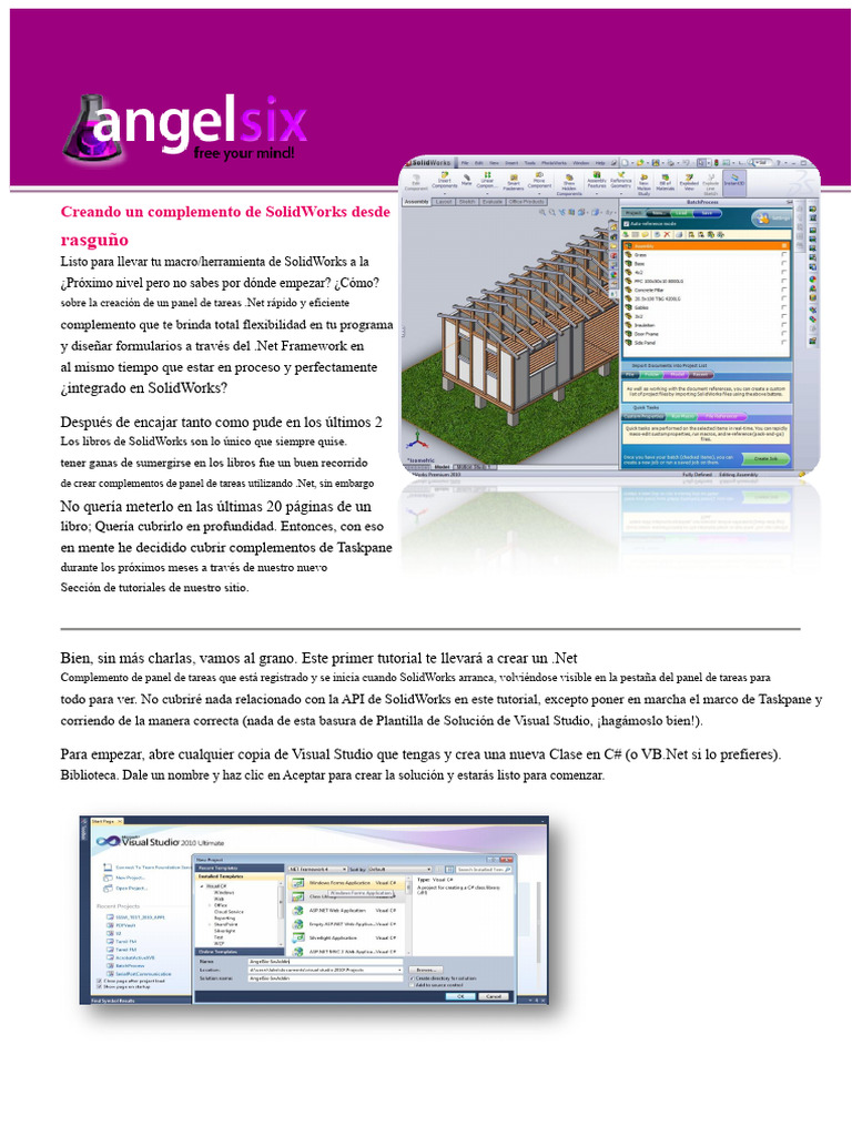 Creando un complemento de SolidWorks | PDF | .NET Framework ...
