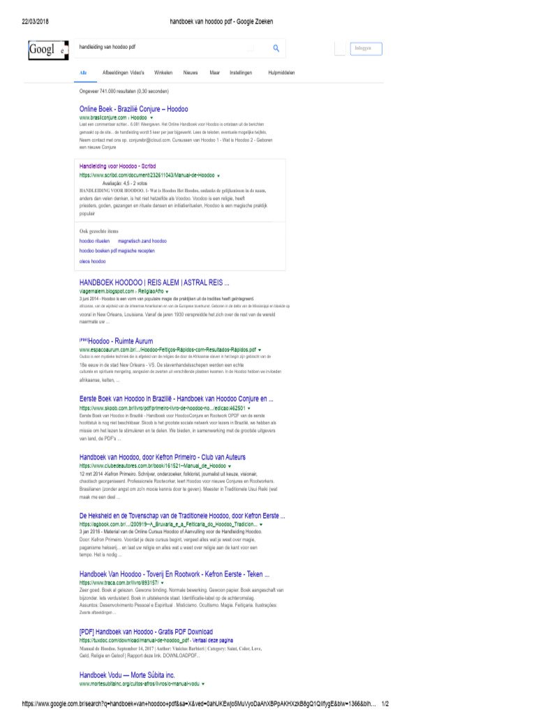 Hoodoo-handleiding PDF - Google-zoekopdracht | PDF
