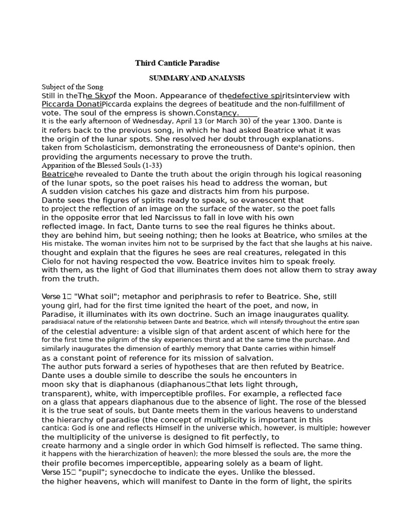 CANTO III | PDF