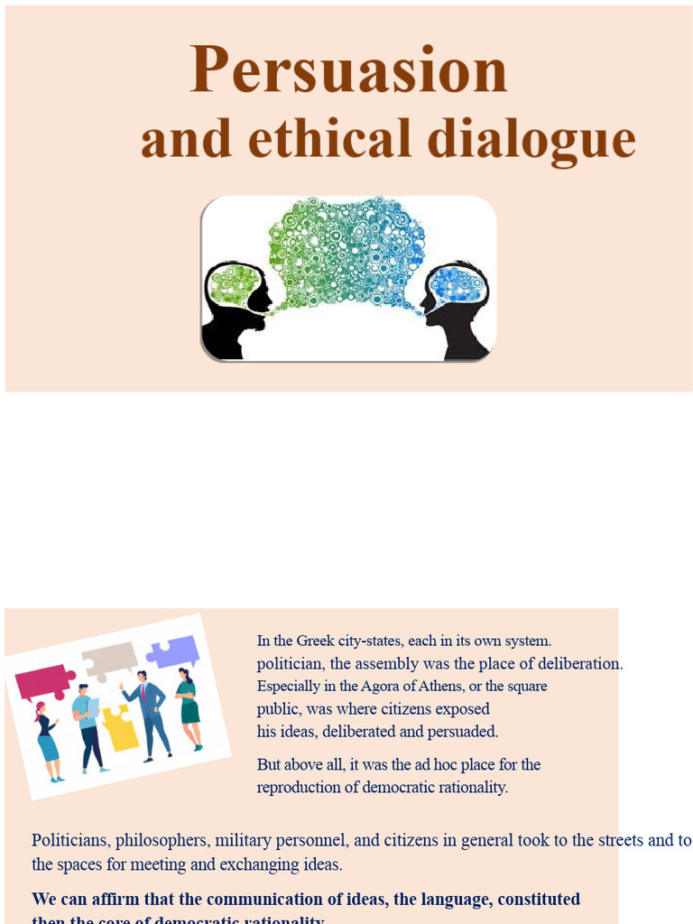 Persuasion and Ethical Dialogue | PDF | Jürgen Habermas | Discourse