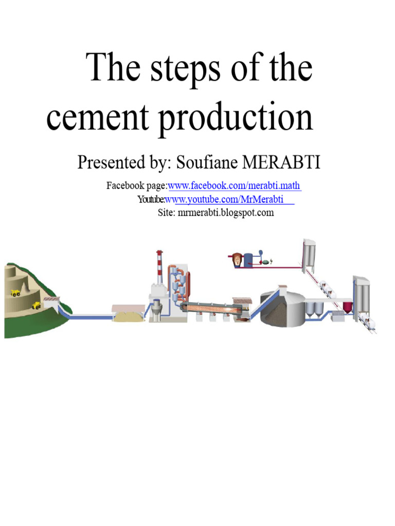 The Steps of Cement Manufacturing. | PDF | Cement | Mill (Grinding)