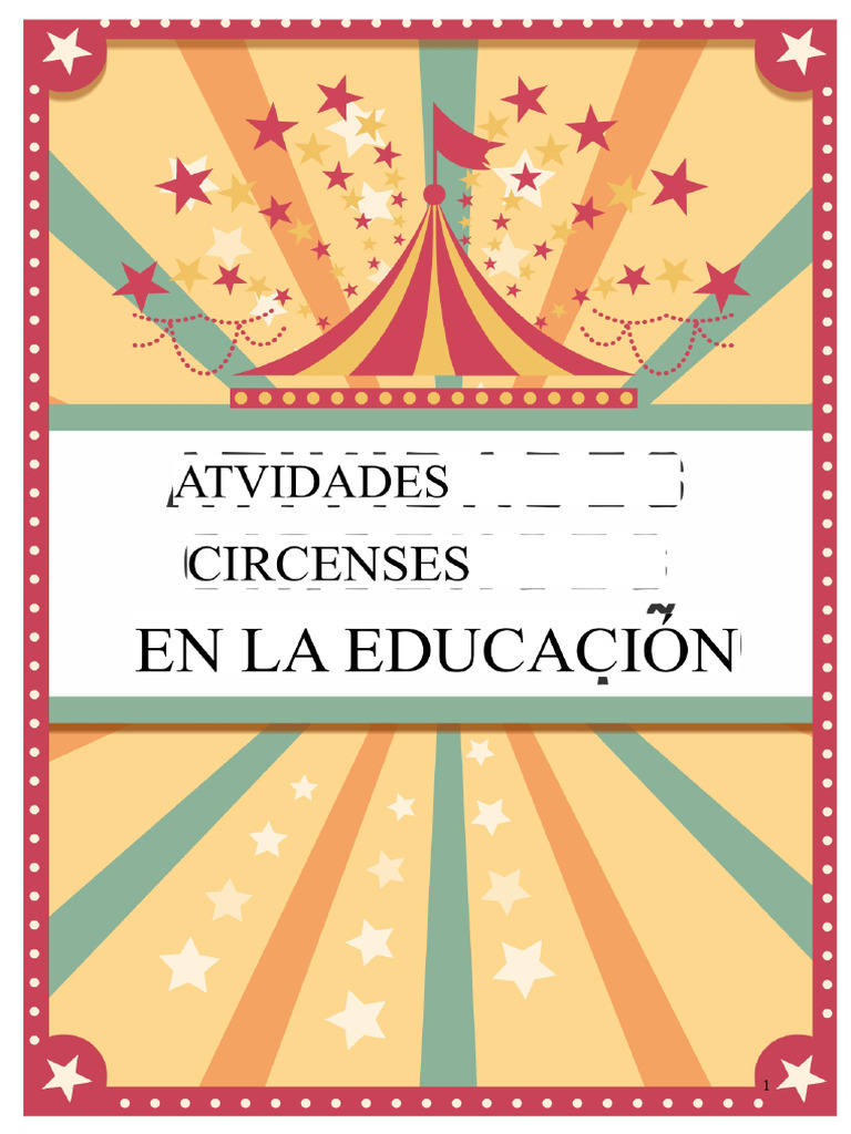 Curso de Actividades Circenses Educativas | PDF | Circo | Payaso
