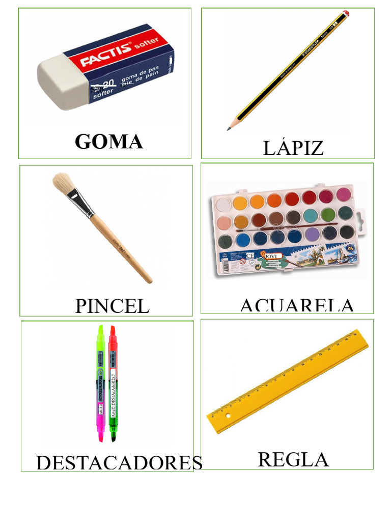 7 School Supplies With Names | PDF