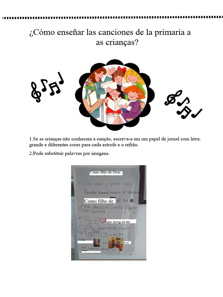 Como Ensinar as Canções da Primária para as Crianças: Ideias SUD | PDF