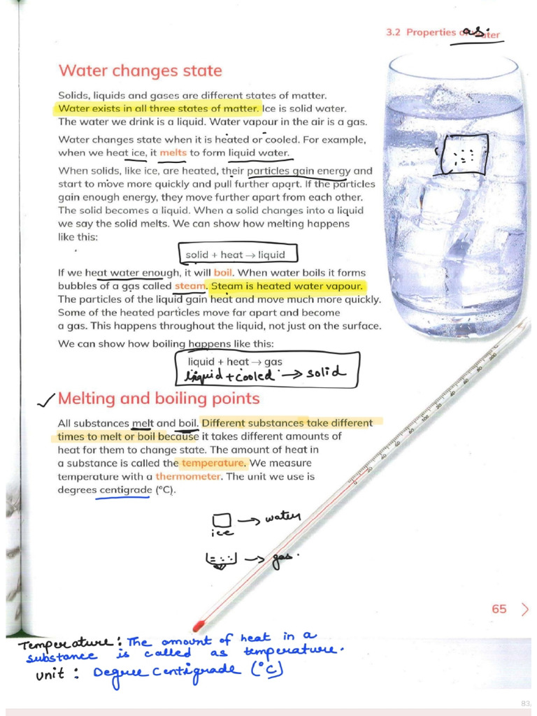 Notes Properties of Water | PDF