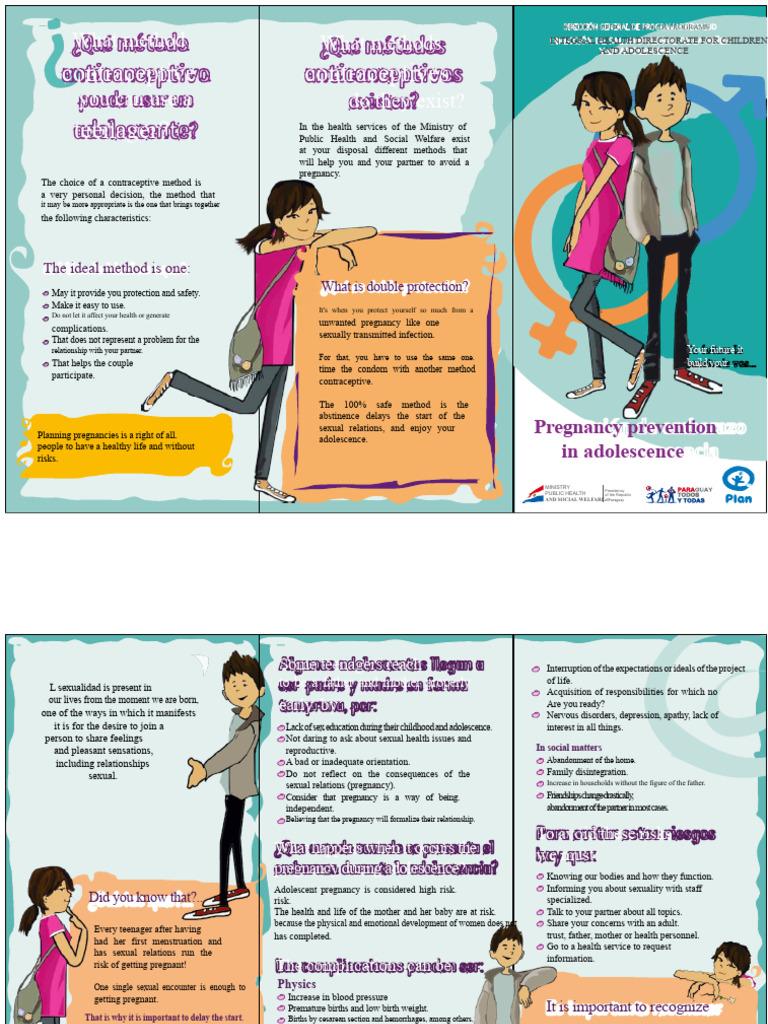 236857630 Brochure on Teen Pregnancy Prevention | PDF | Birth Control ...