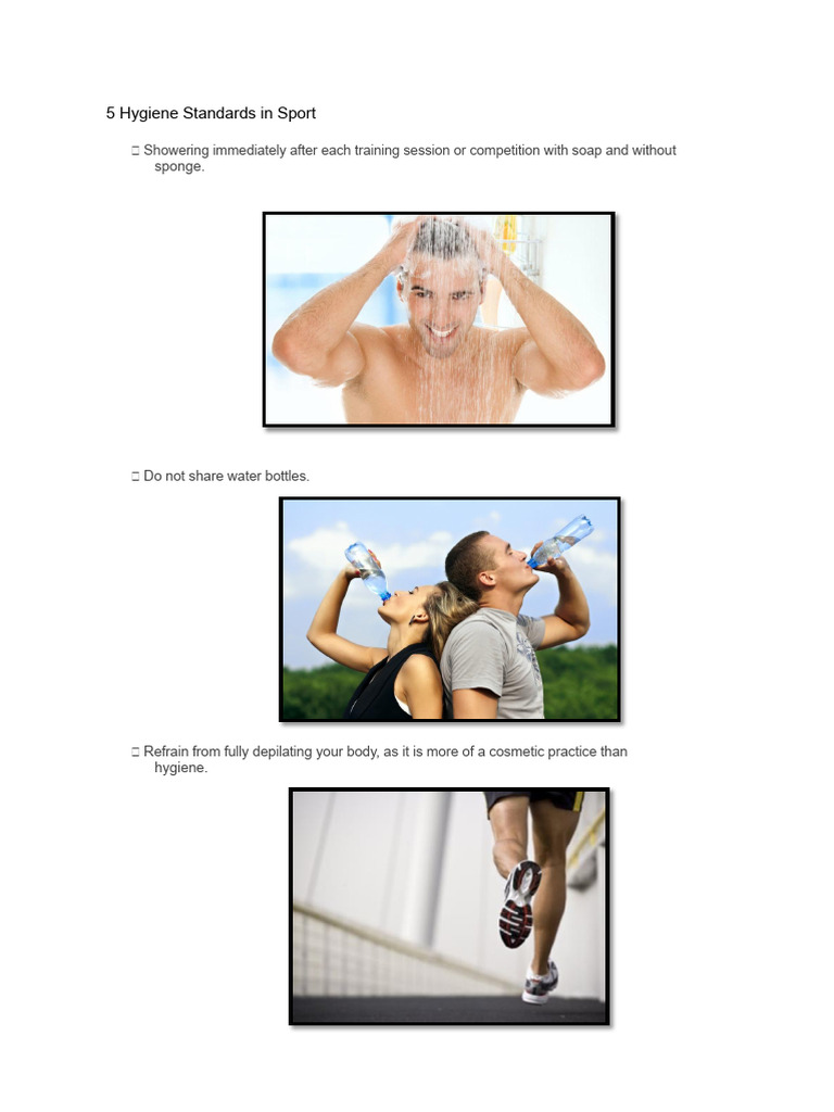 Essential Hygiene Standards in Sports | PDF