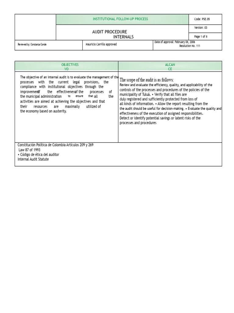 format for closing findings | PDF | Audit | Internal Control