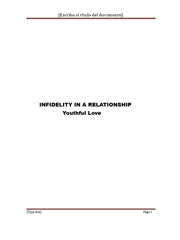 The Infidelity Monograph Techniques | PDF | Infidelity | Deception