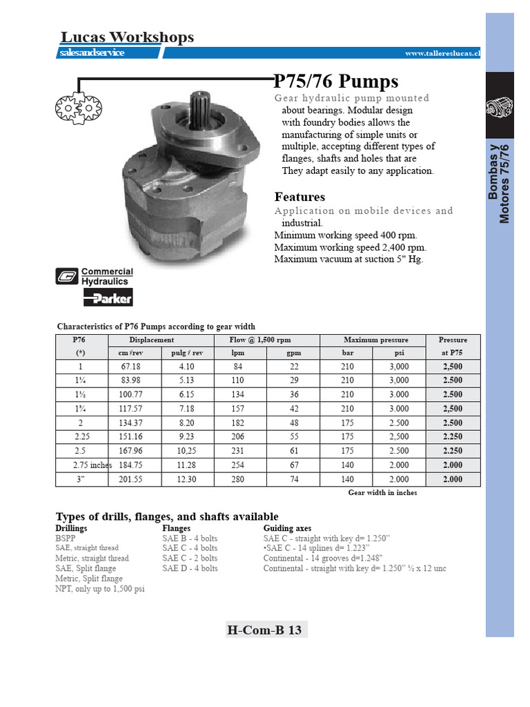 P75 76 Pumps | PDF | Pump | Horsepower