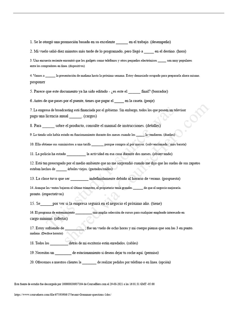 1.Preguntas_de_Gramática_Versant_1.doc | PDF