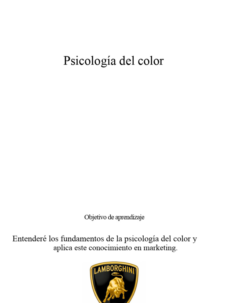 Psicología Del Color | PDF | Sicología | Marketing