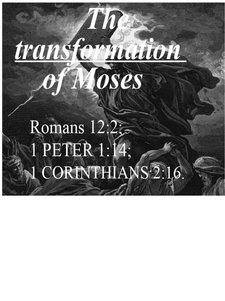 The Transformation of Moses (List) | PDF | Moses | Aaron