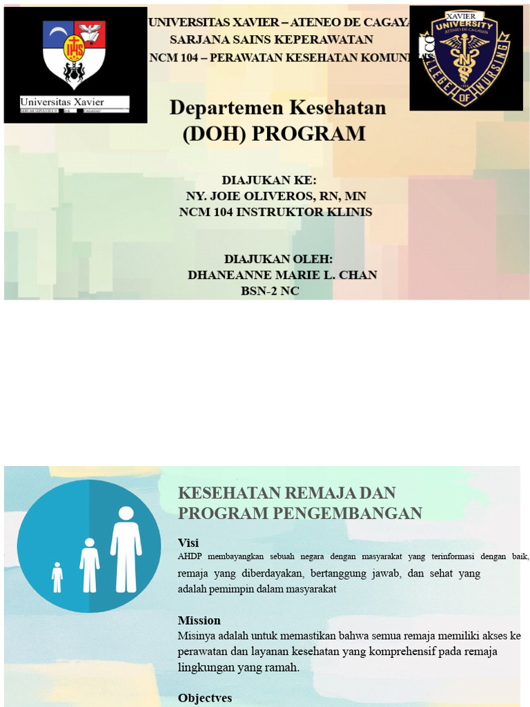 Program Kesehatan Remaja dan Masyarakat | PDF