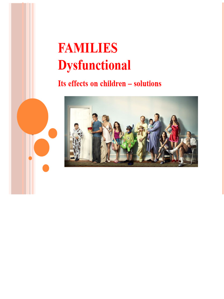 Effects of Dysfunctional Families on Children | PDF | Mental Disorder ...