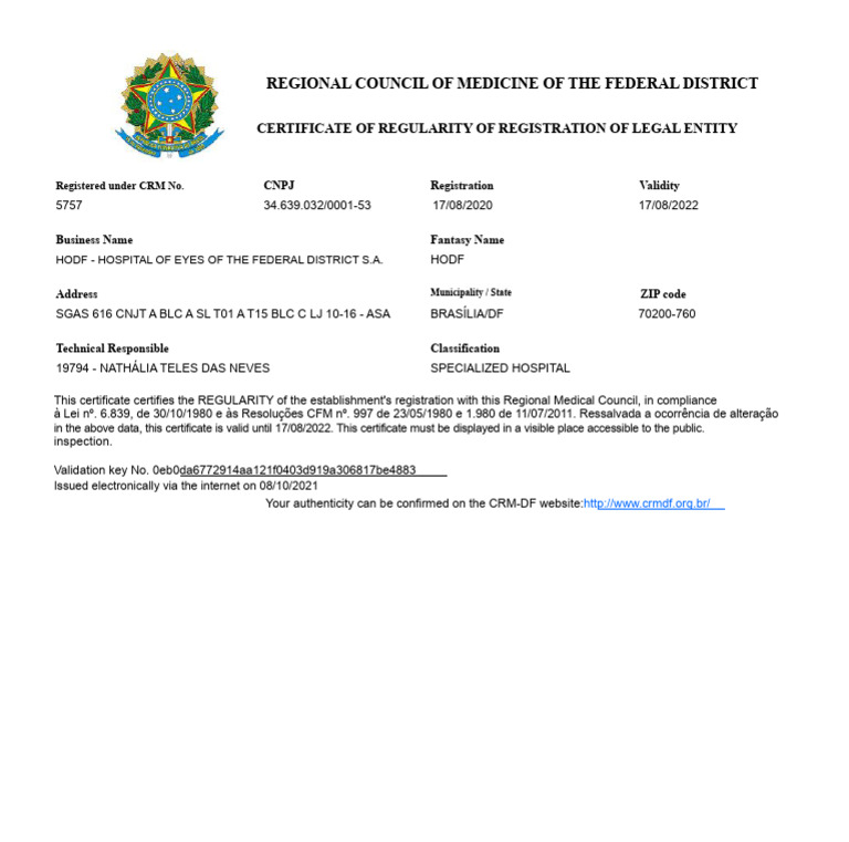 Certificate of Regularity Legal Entity | PDF