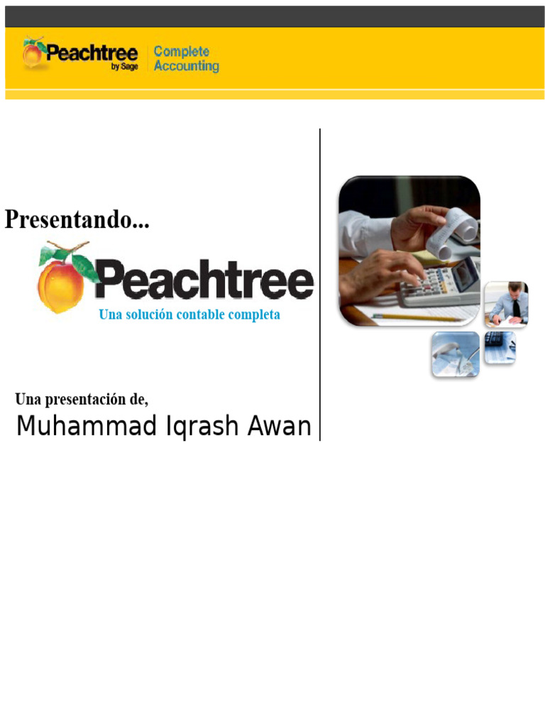 Presentación/Demo de Peachtree por Iqrash Awan | PDF | Contabilidad ...
