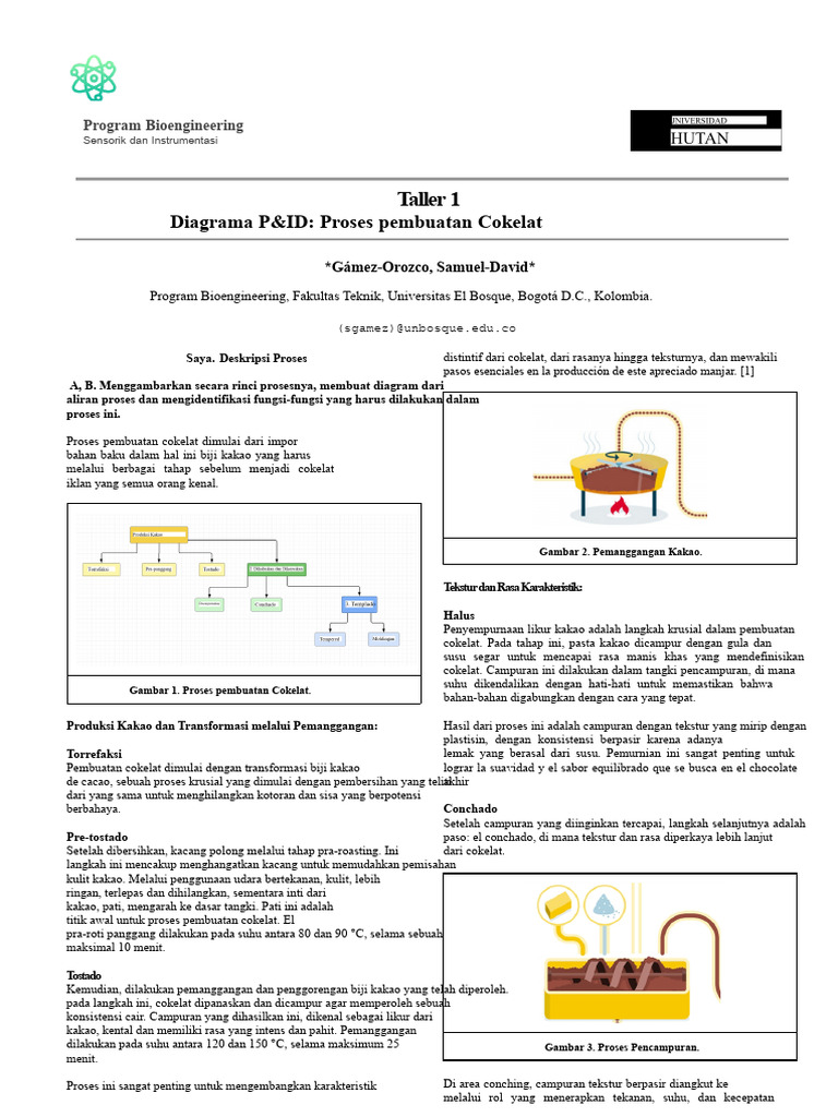 Proses Pembuatan Cokelat dan Instrumentasi | PDF