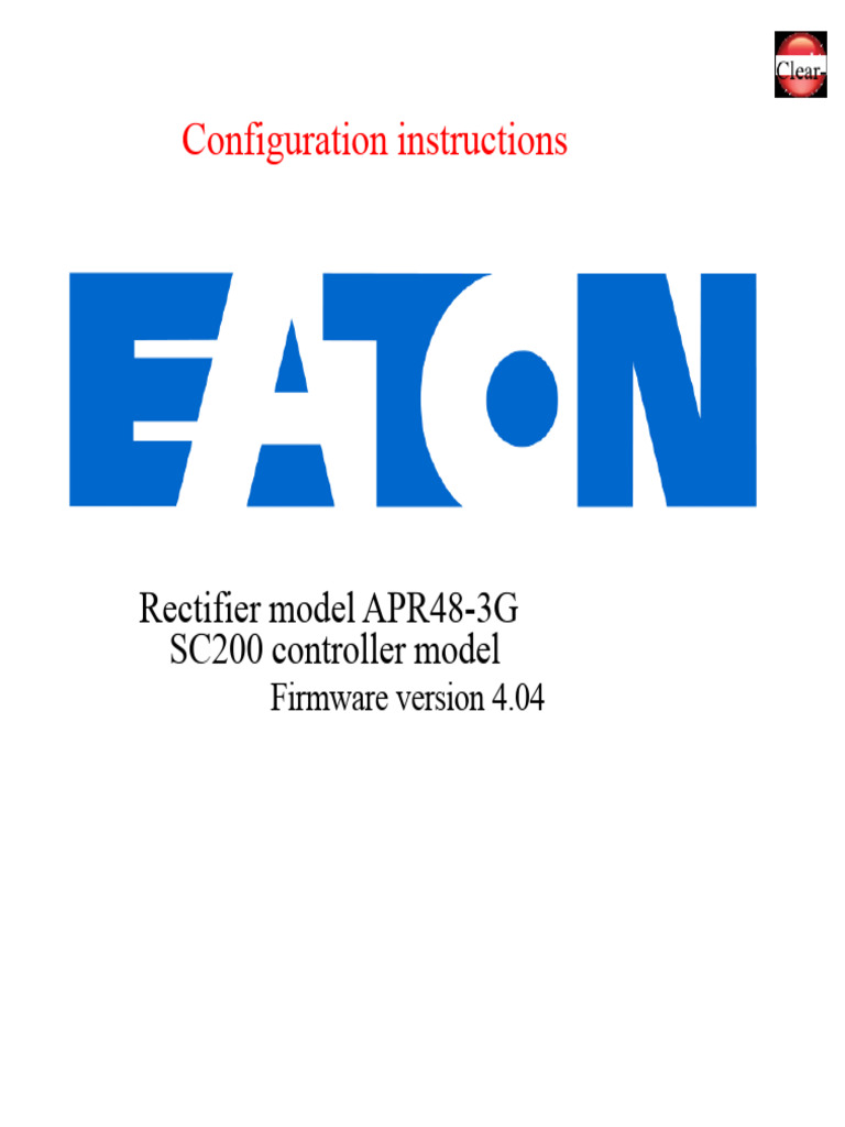 EATON Configuration Manual (SC200 Controller).pdf | PDF | Computer ...