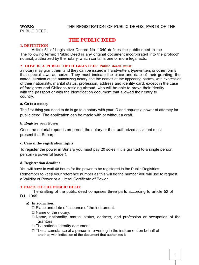 Understanding Public Deeds Registration | PDF | Taxes | Identity Document