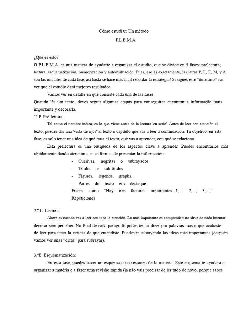 Plema | PDF | Cognición