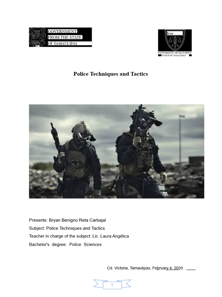 Police Techniques and Tactics | PDF | Police | Crimes