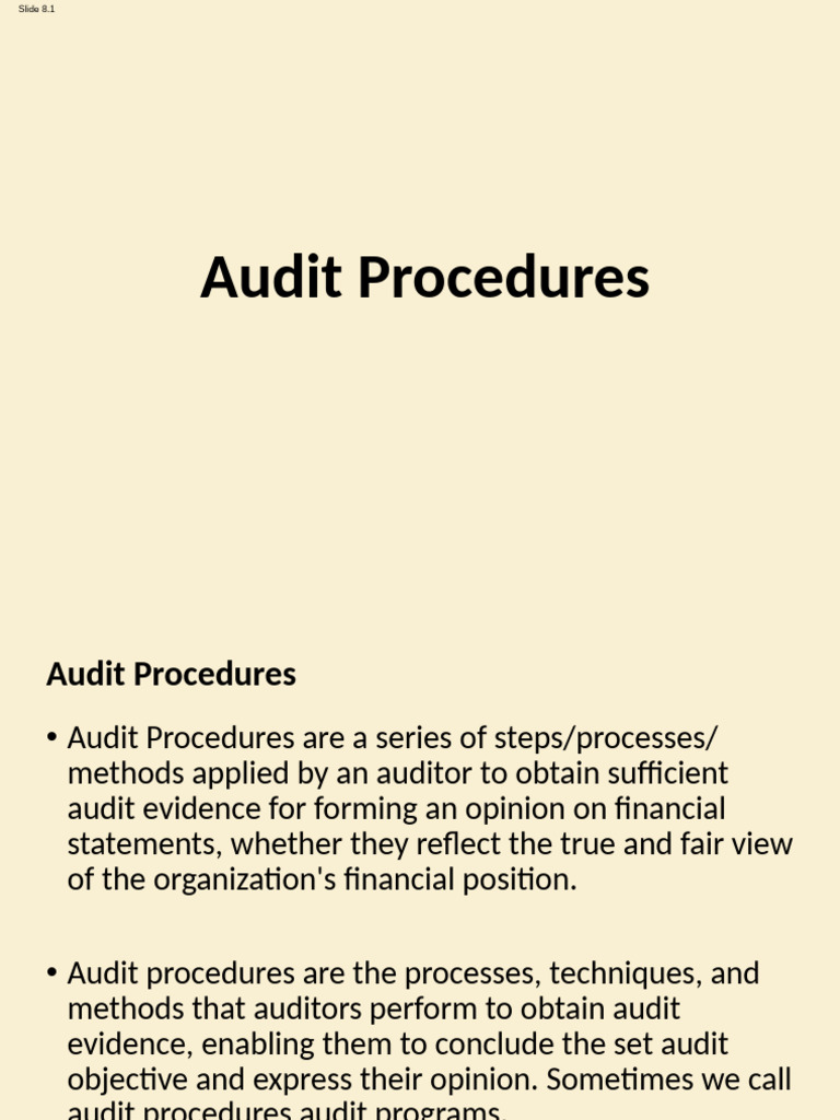 Comprehensive Audit Procedures Guide | PDF | Audit | Business