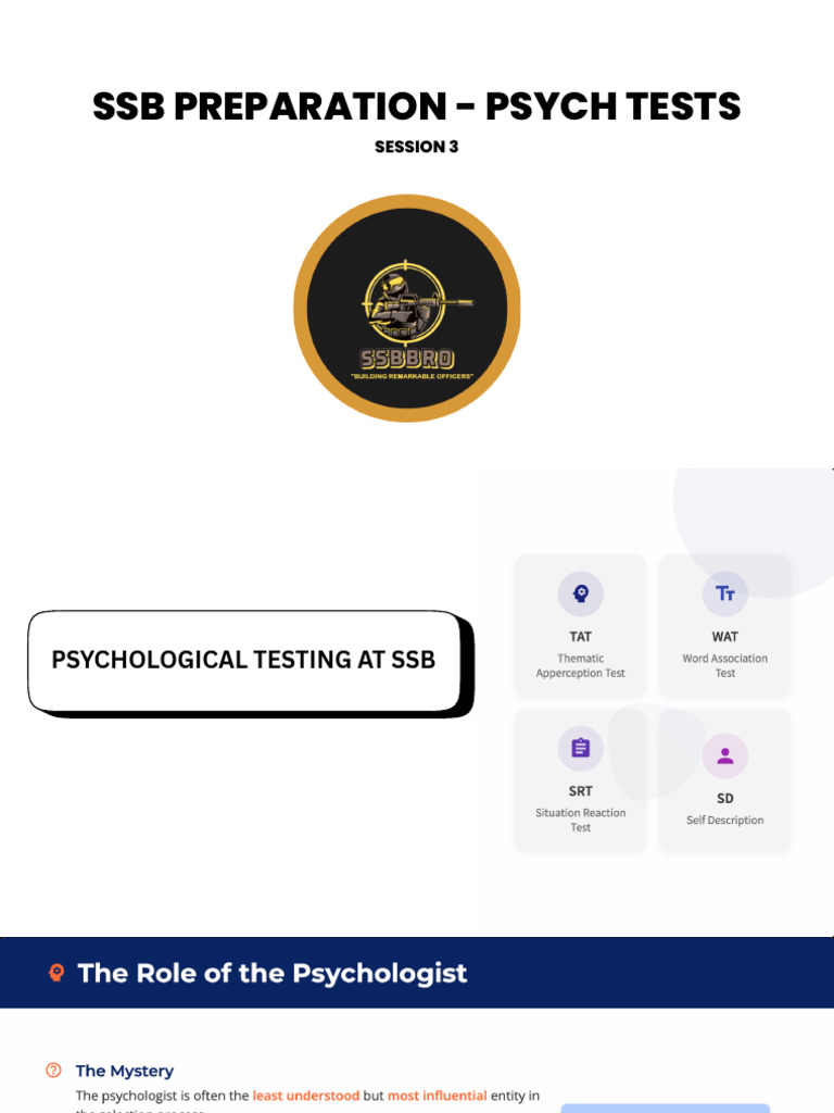 SSB BRO_Session 3_15 Dec 2025 | PDF