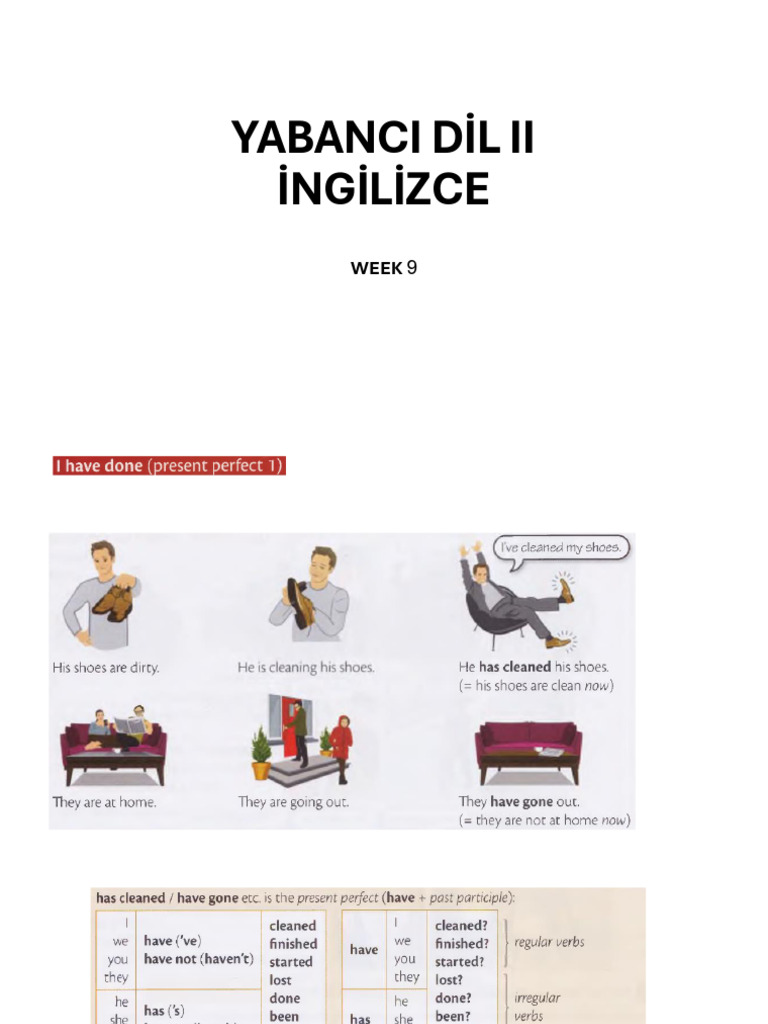 Yabancı+Dil II Week9 | PDF