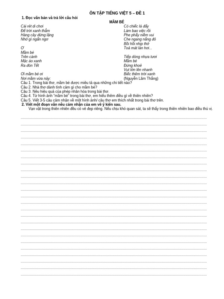 Luyen de Lop 5 | PDF