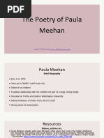 Paula Meehan: Poetry and Social Justice | PDF | Poetry