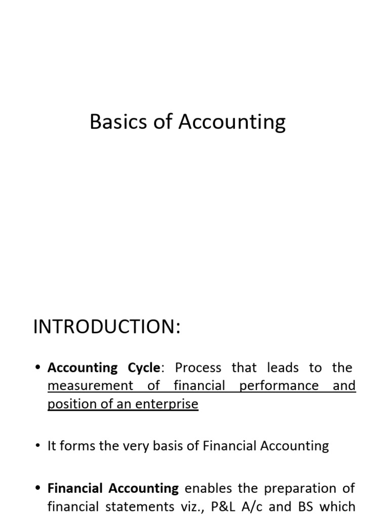 Basic Account | PDF | Financial Accounting | Expense