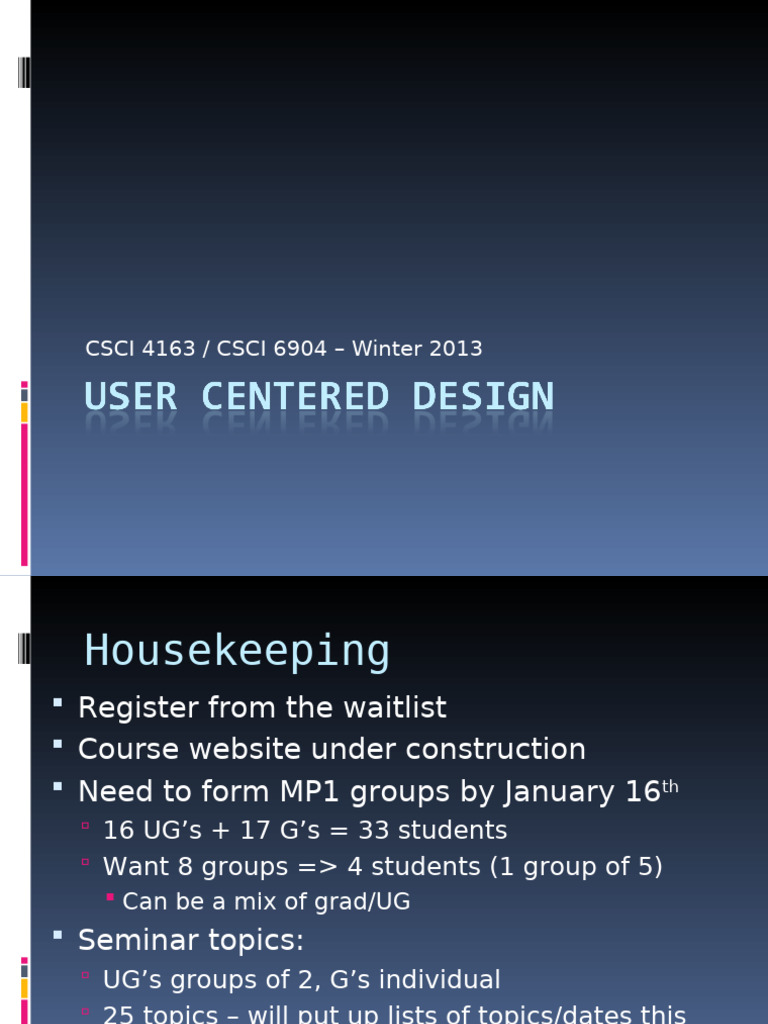 4163 2 User Centered Design | PDF | Questionnaire | Ethnography