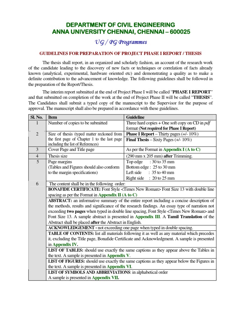 47349555 Anna University Report Format | Thesis | Life Cycle Assessment